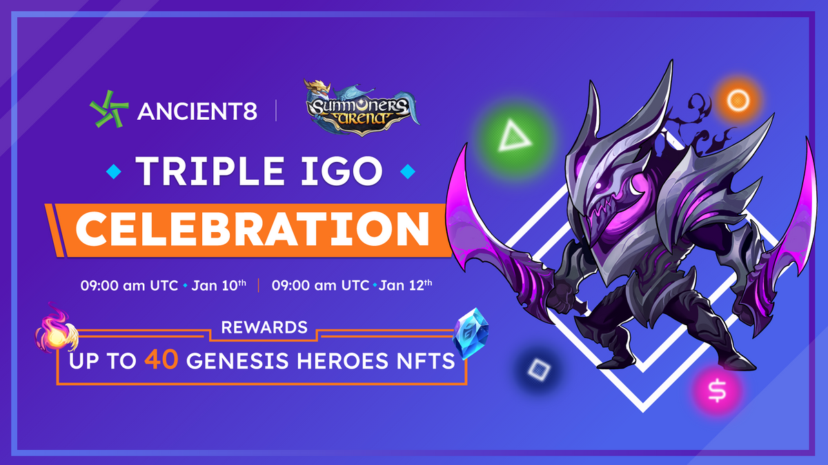 Ancient8 x Summoners Arena: Triple IGO Celebration