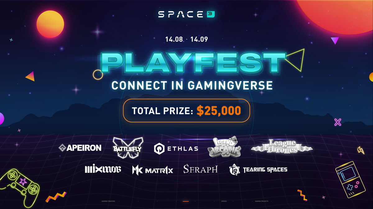 Space3 PlayFest: Connect in GamingVerse 🎉